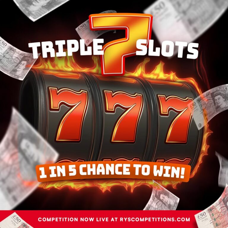 Triple 7 Slots 1 in 5 Chance To Win - Win £777 End Prize - Ry's ...