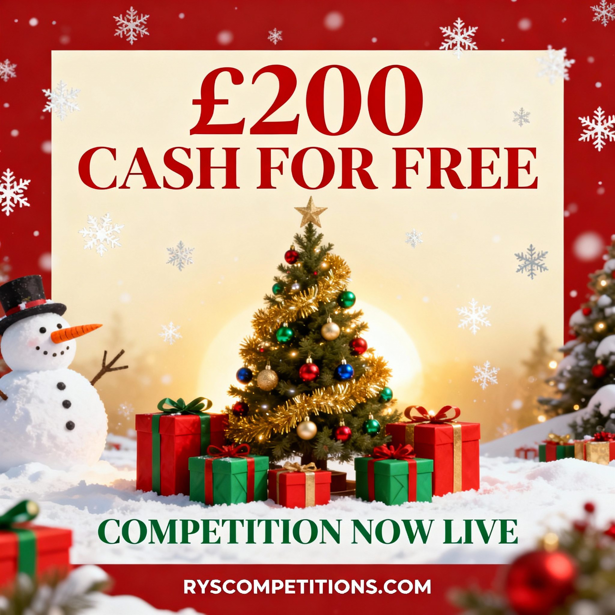 FREE £200 CASH - Ry's Competitions