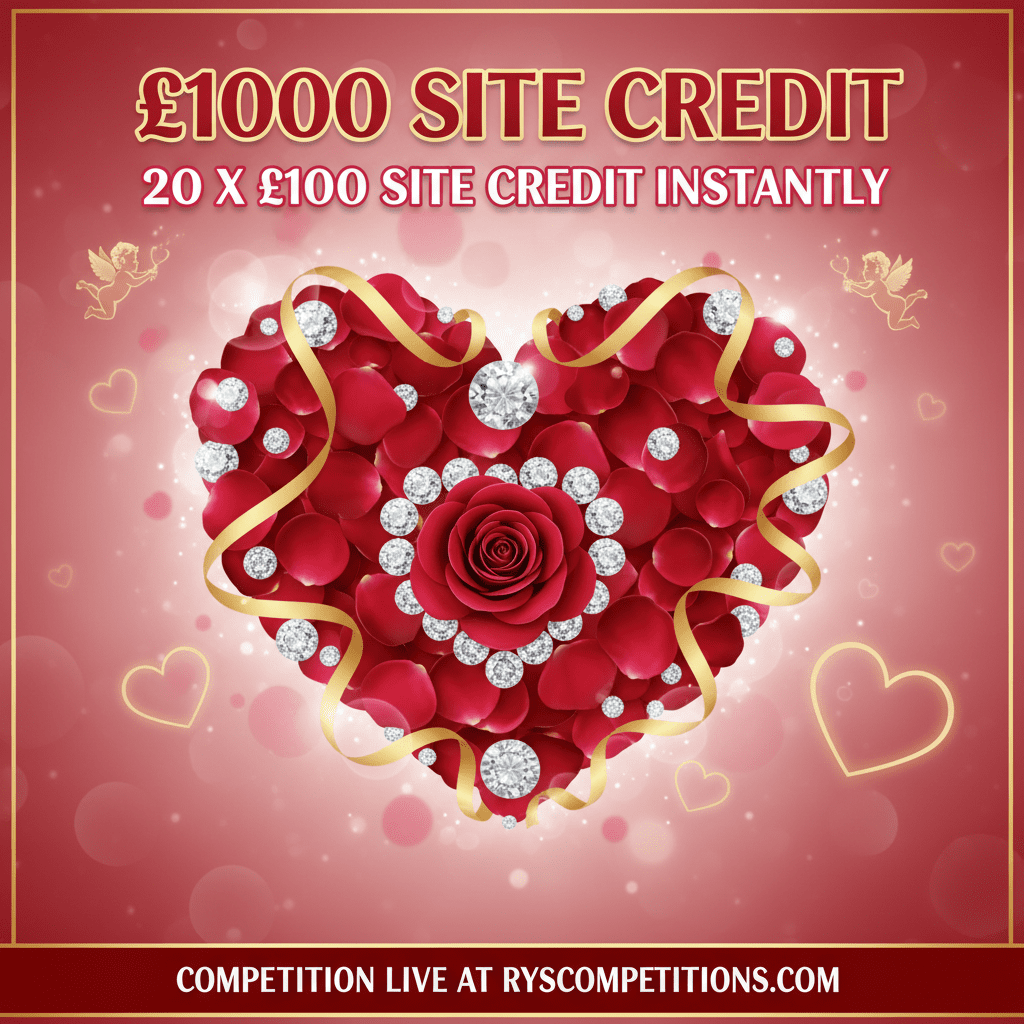 £1,000 Site Credit + 20 x £100 Site Credit Instants #2 - Ry's Competitions